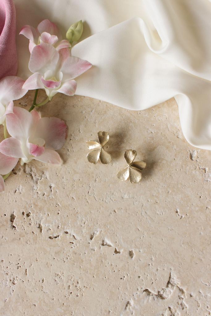 Isla Mae Flower Petal Earrings by Milane Collective | LUV Bridal