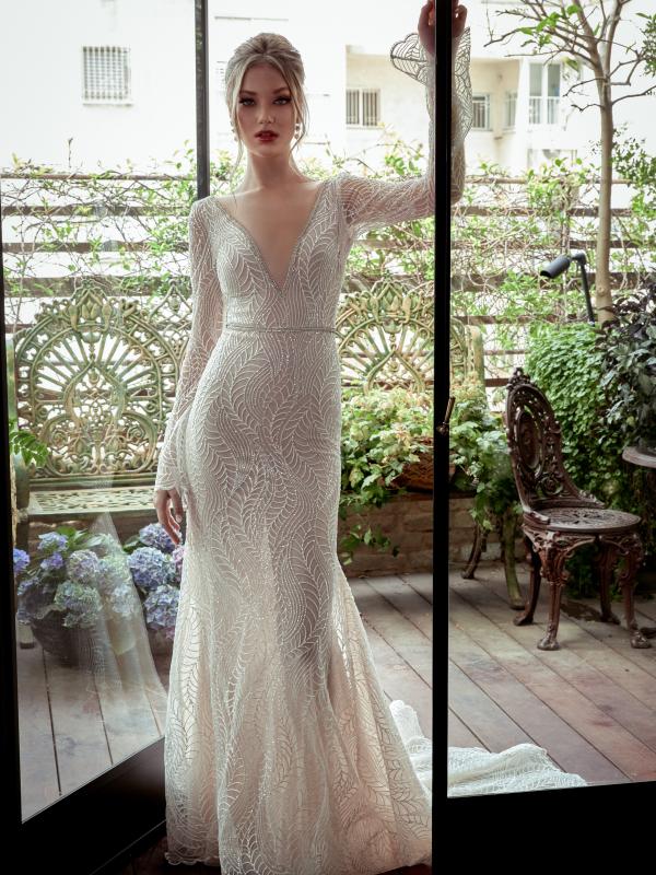 Wedding Dresses | Simple Long Sleeve Wedding Dress | Luv Bridal & Formal