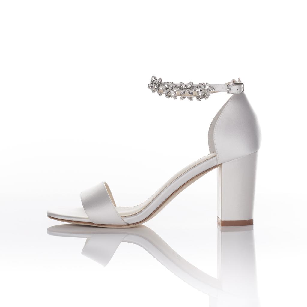 Celeste Open Toe Block Heel Wedding Shoes by Panache Bridal | LUV ...