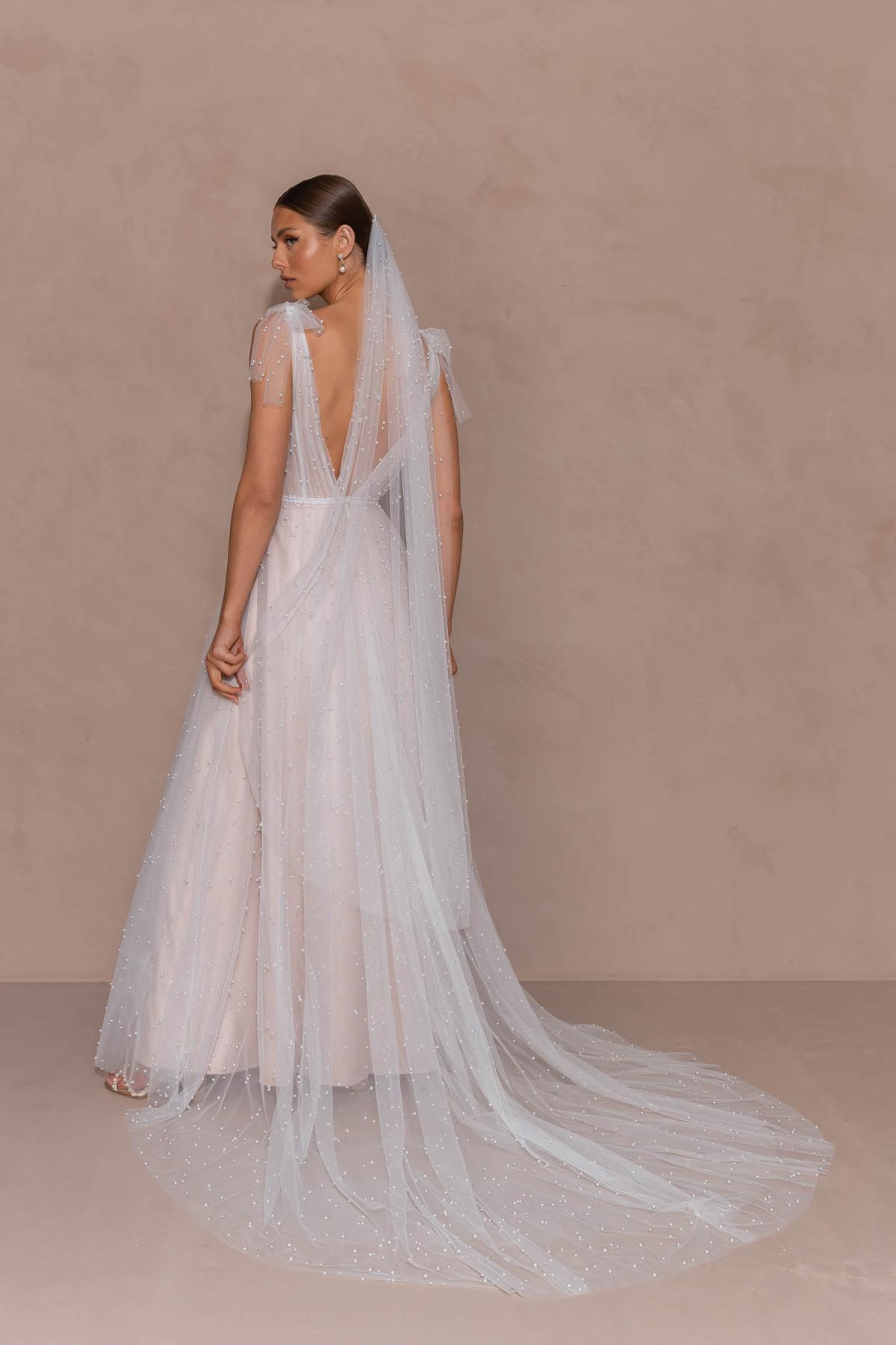 Eve Pearl Studded Veil by Evie Young Bridal | LUV Bridal & Formal