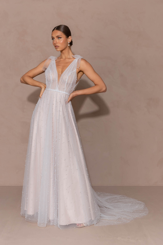 Eve V Neckline Fairy Tale Wedding Dress | LUV Bridal & Formal