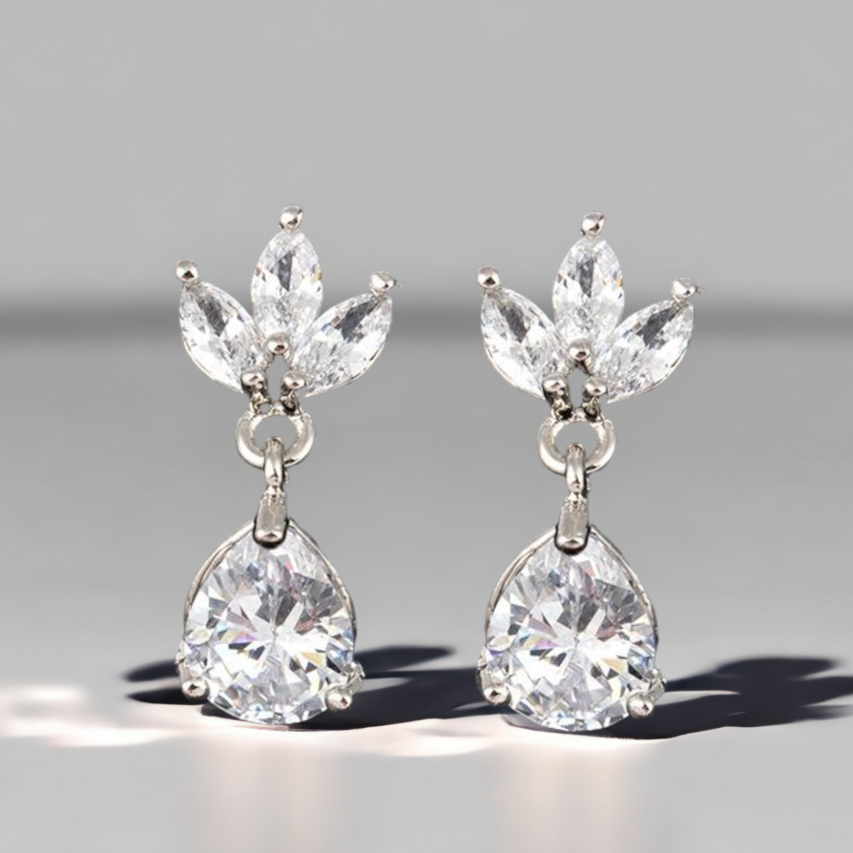 Genna Crystal Earrings - LUV Bridal