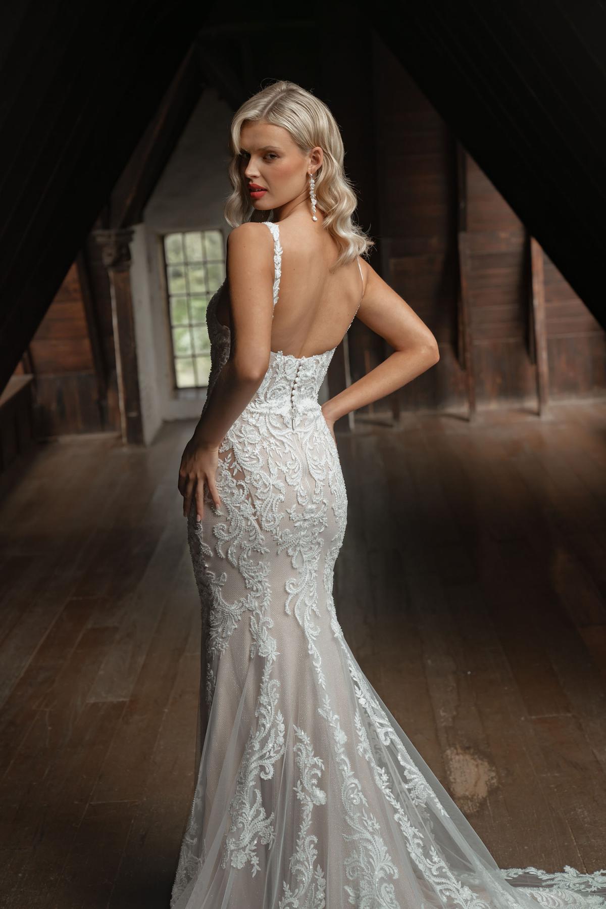 Rita Glitter Lace Wedding Dress by Evie Young Bridal | LUV Bridal